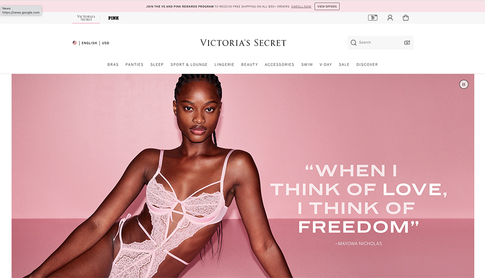 victorias-secret-homepage - Foxy Lingerie Blog
